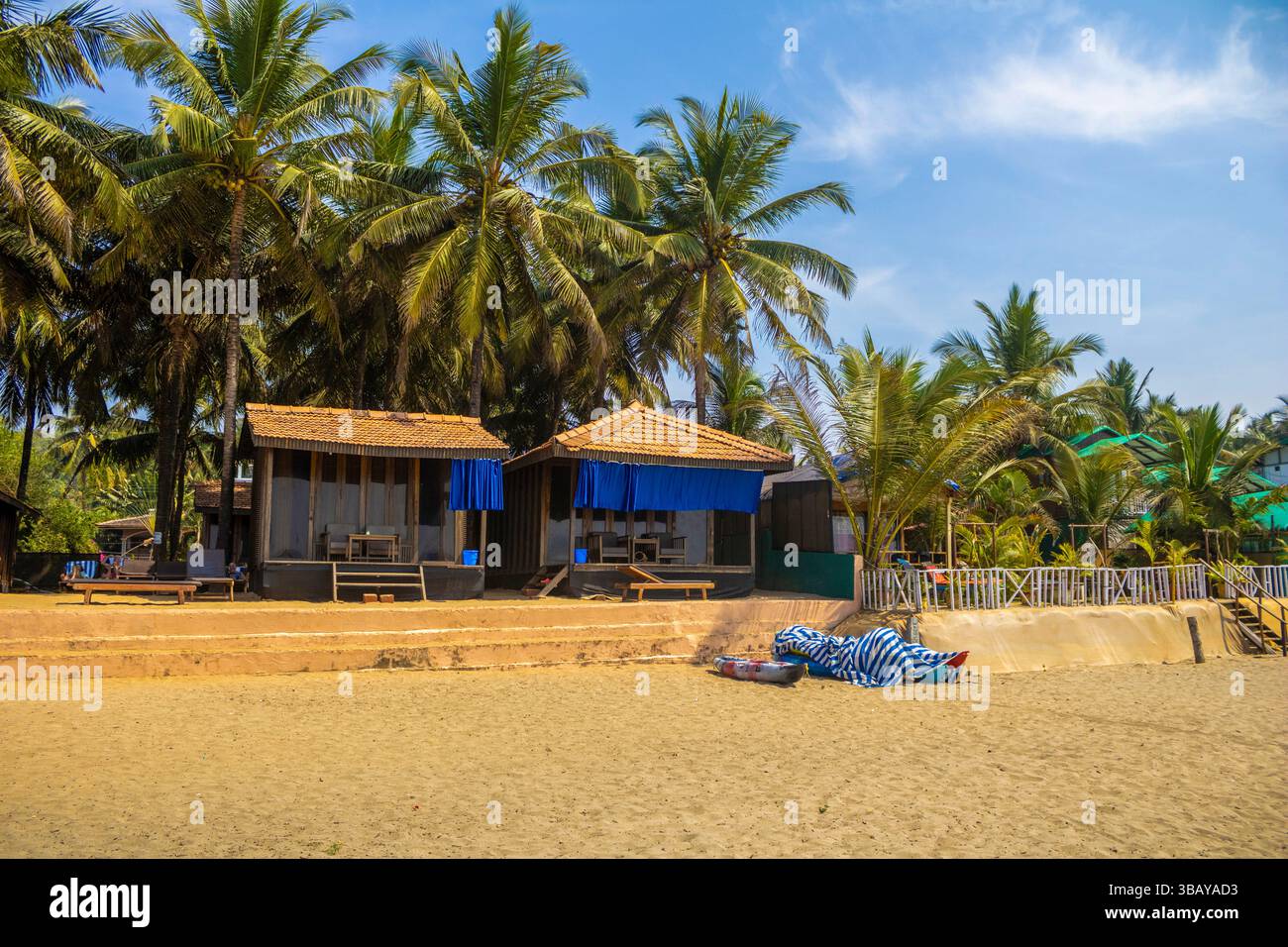 Coast of Agonda Beach in India Stock Photo - Alamy