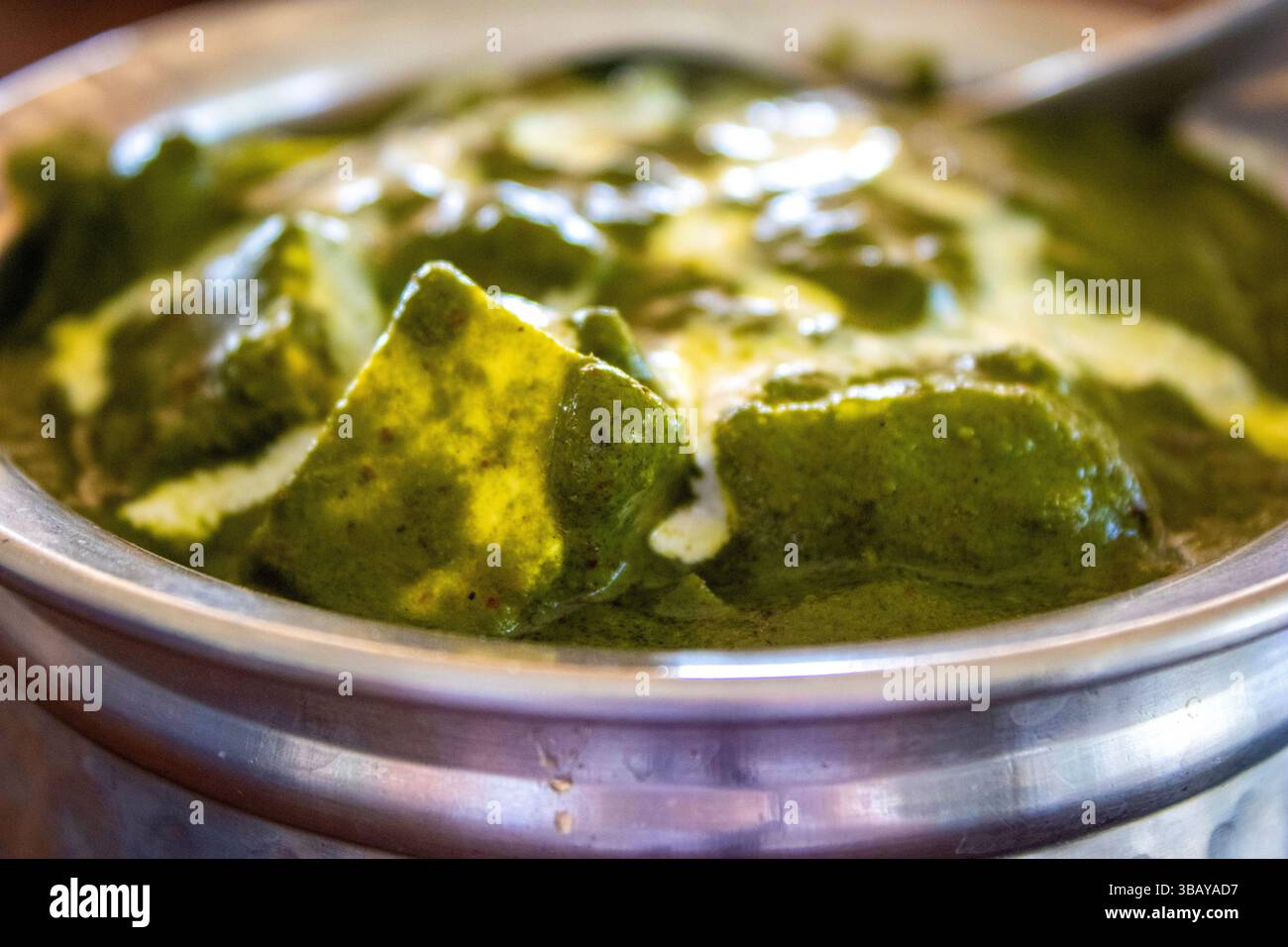 Delicious Palak Paneer Bowl Stock Photo - Alamy