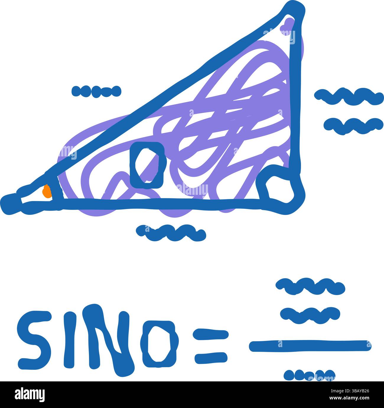 trigonometry math science education doodle icon sketch vector ...