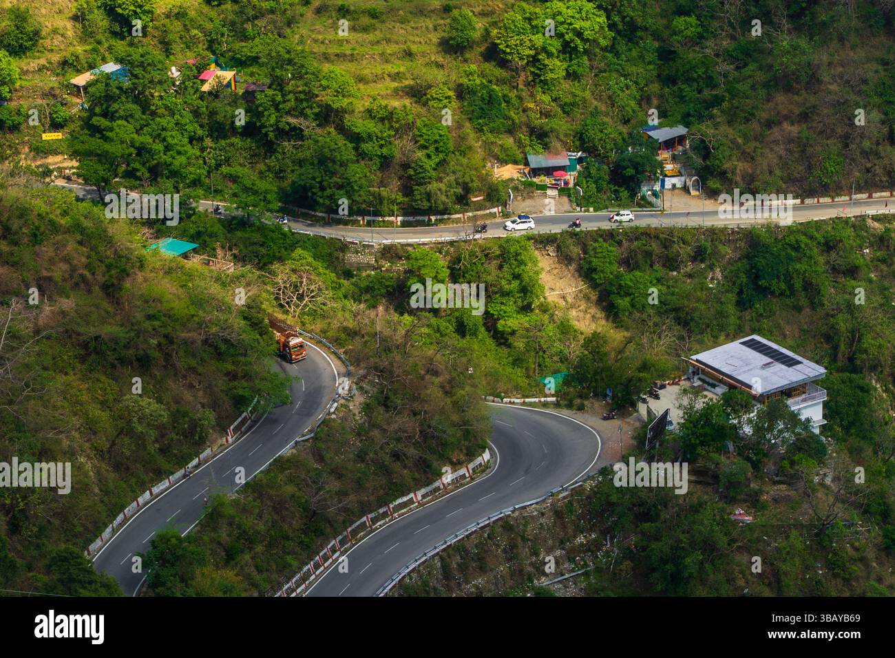 Road trip through lush landscape hi-res stock photography and images ...