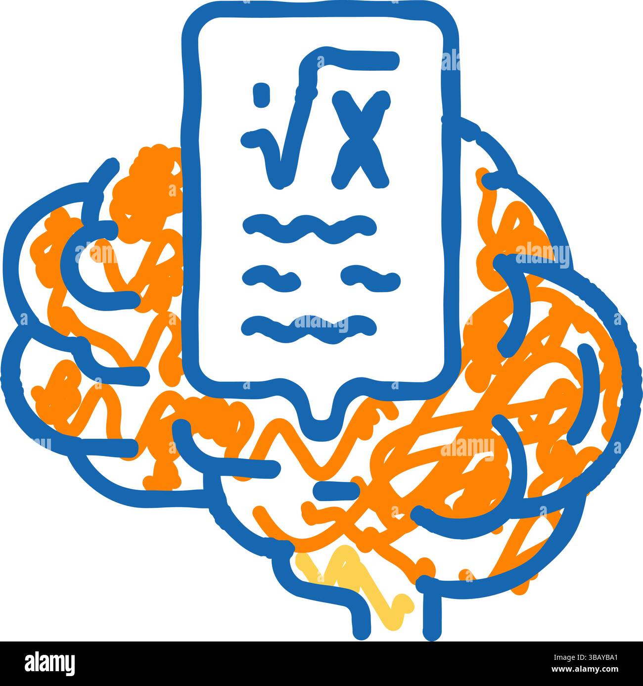 knowledge math science education icon doodle illustration Stock Vector ...