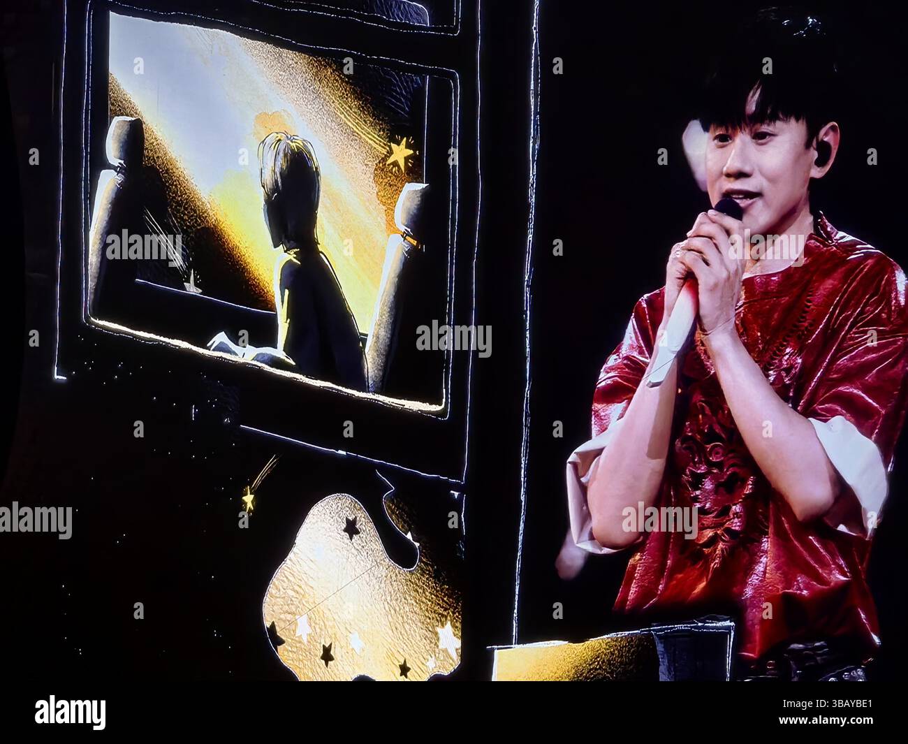 Chinese pop singer Jason Zhang holds a concert in Beijing, China, 11 ...