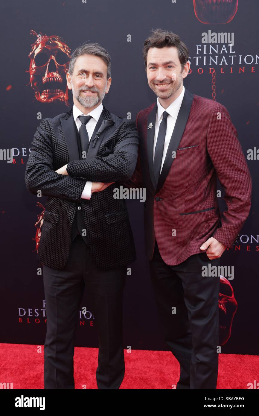 Adam Stein and Zach Lipovsky attends the world premiere of Warner Bros ...