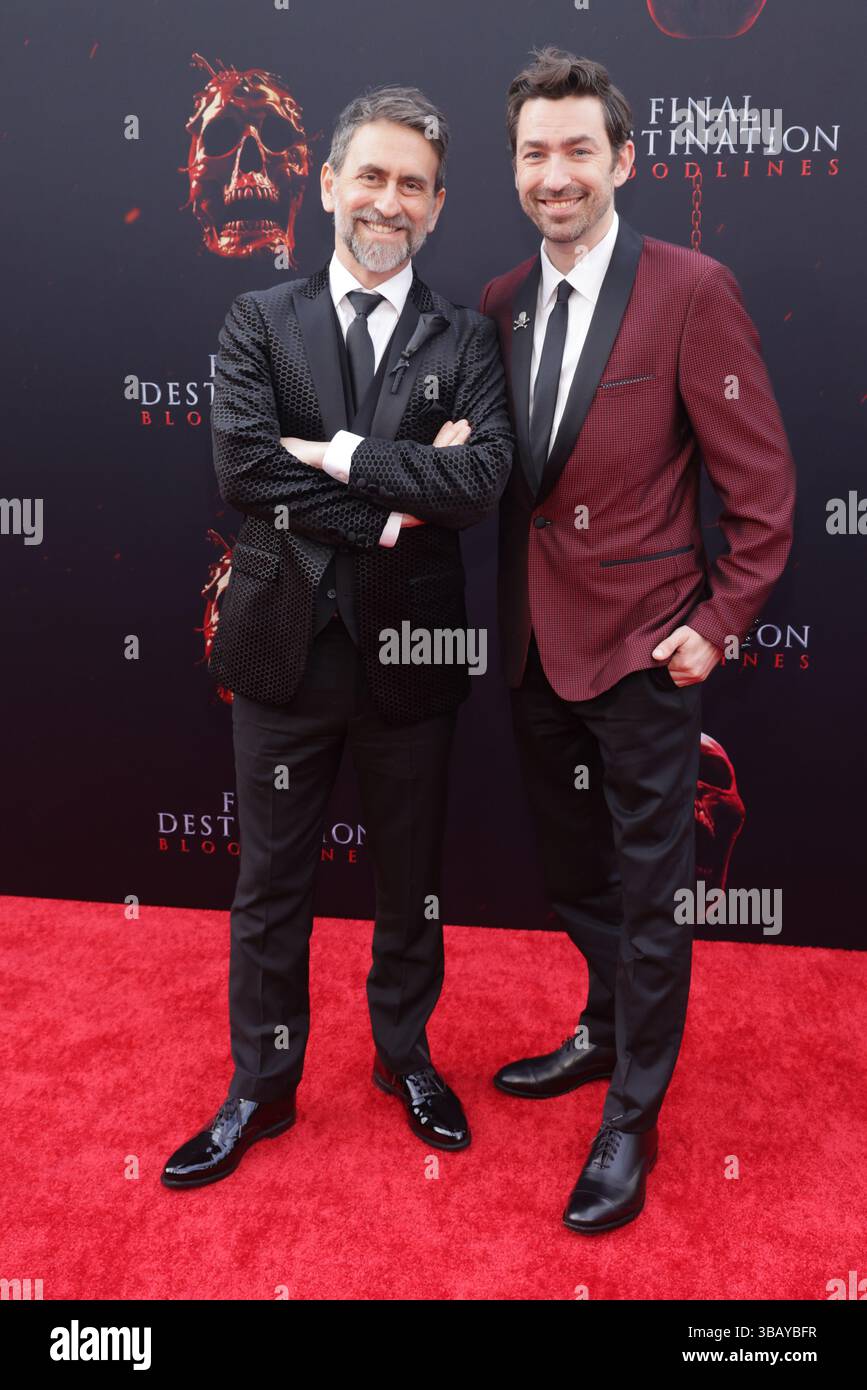 Adam Stein and Zach Lipovsky attends the world premiere of Warner Bros ...