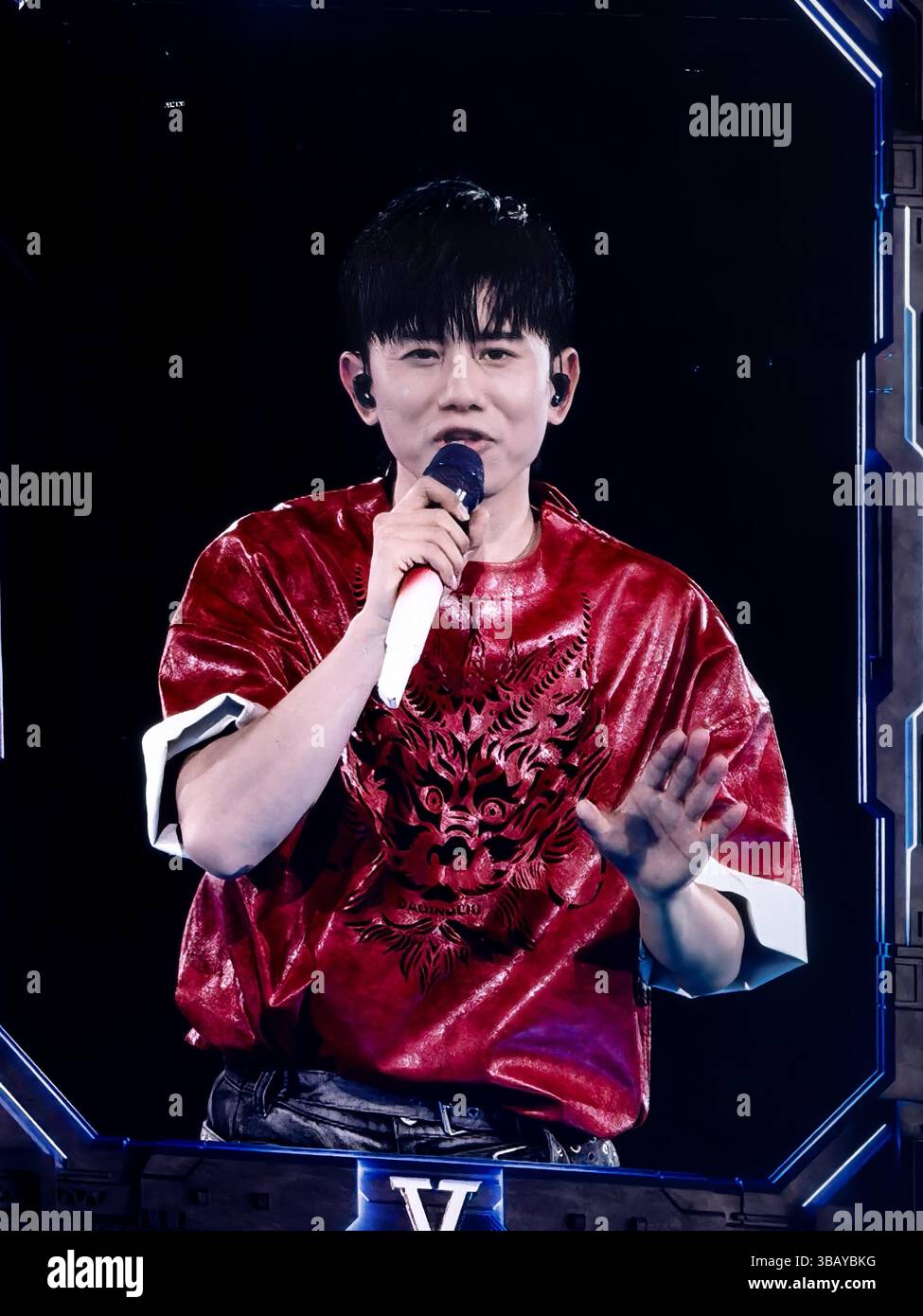 Chinese pop singer Jason Zhang holds a concert in Beijing, China, 11 ...