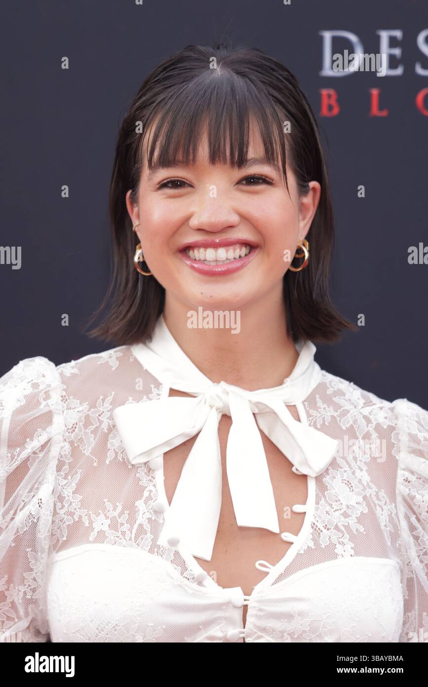 Peyton Elizabeth Lee attends the world premiere of Warner Bros' "Final Destination Bloodlines ...