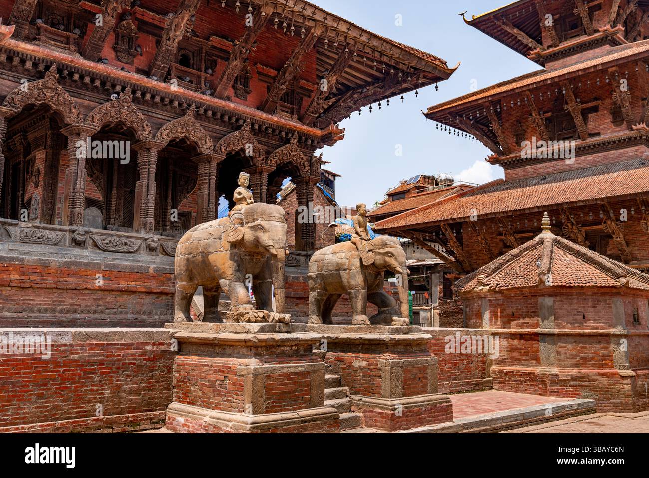 Patan Durbar Square is situated at the center of Lalitpur, Nepal. It is ...