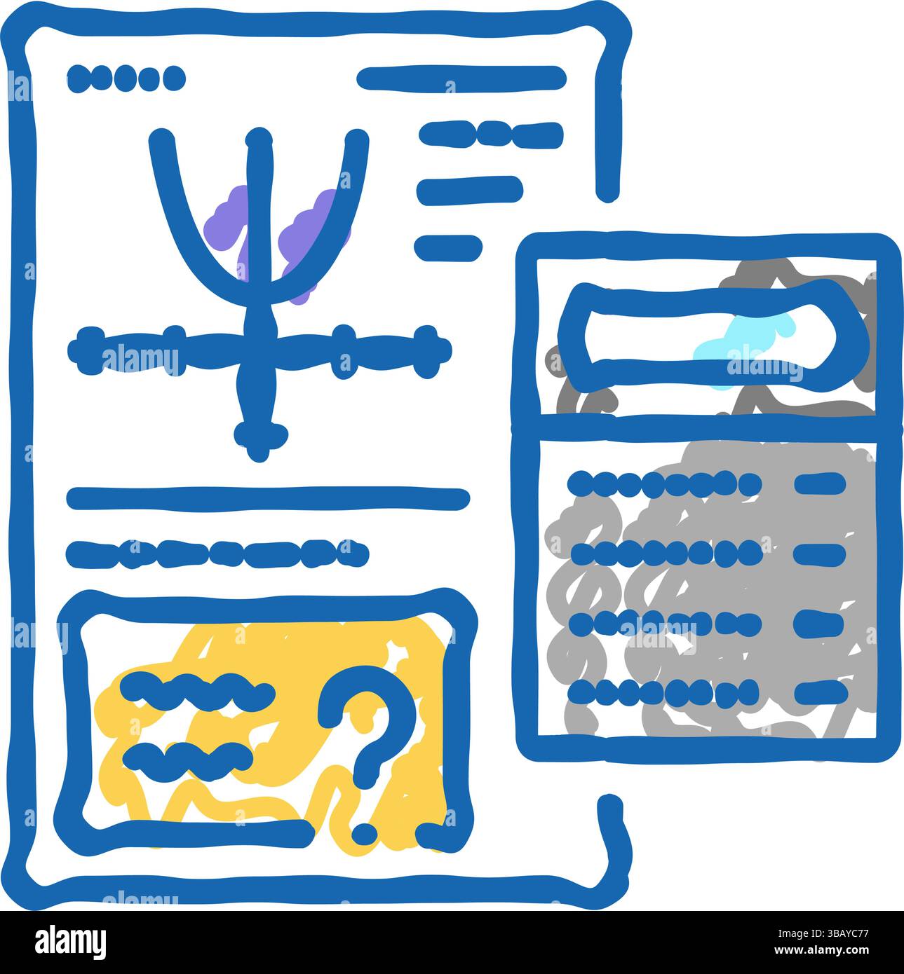 calculate math science education icon doodle illustration Stock Vector ...