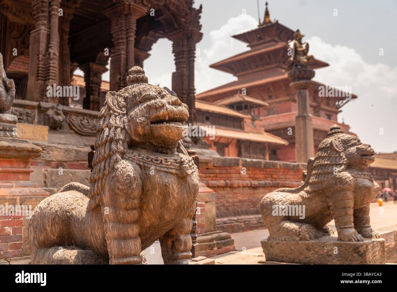 Patan Durbar Square is situated at the center of Lalitpur, Nepal. It is ...