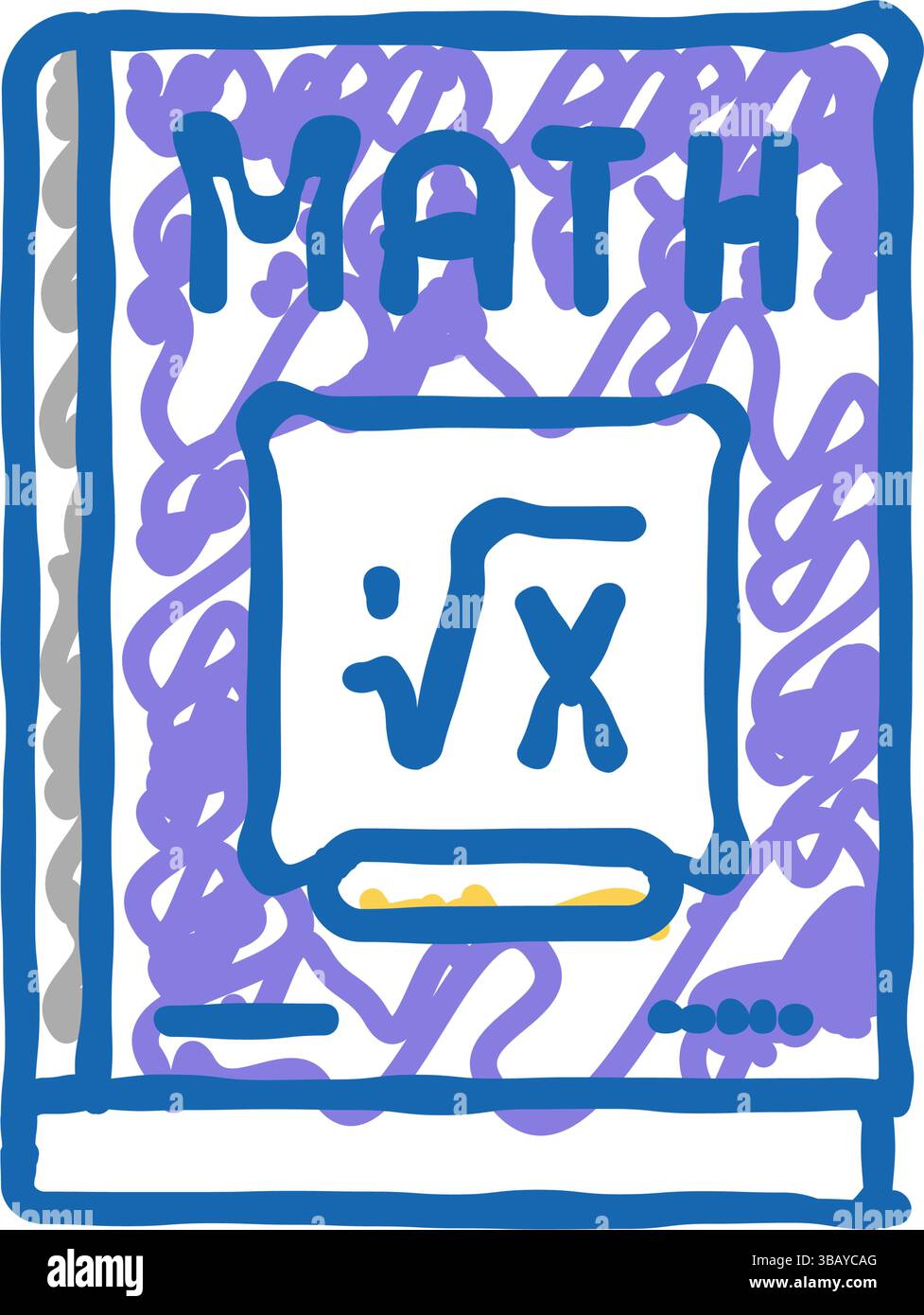 book math science education icon doodle illustration Stock Vector Image ...