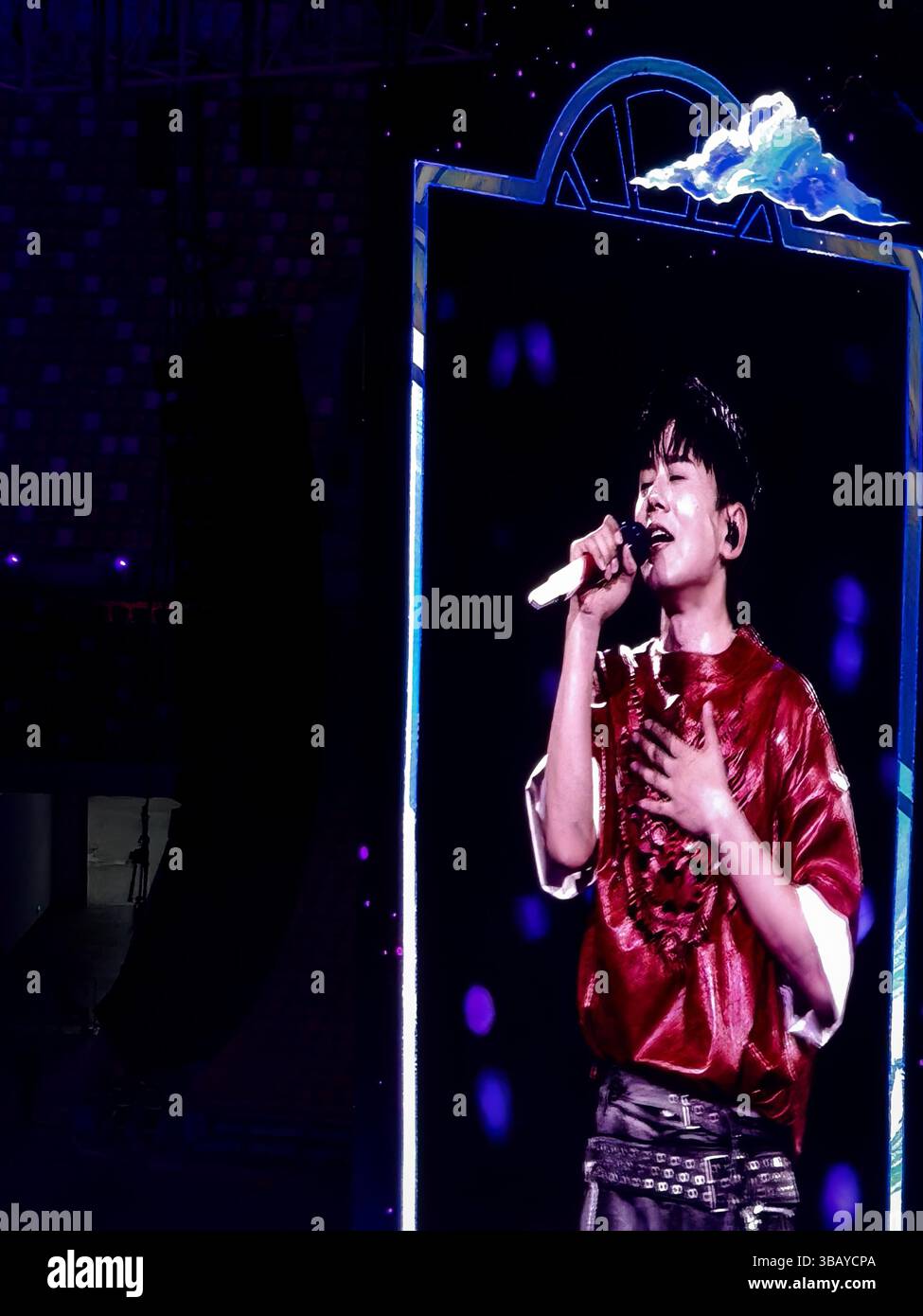 Chinese pop singer Jason Zhang holds a concert in Beijing, China, 11 ...