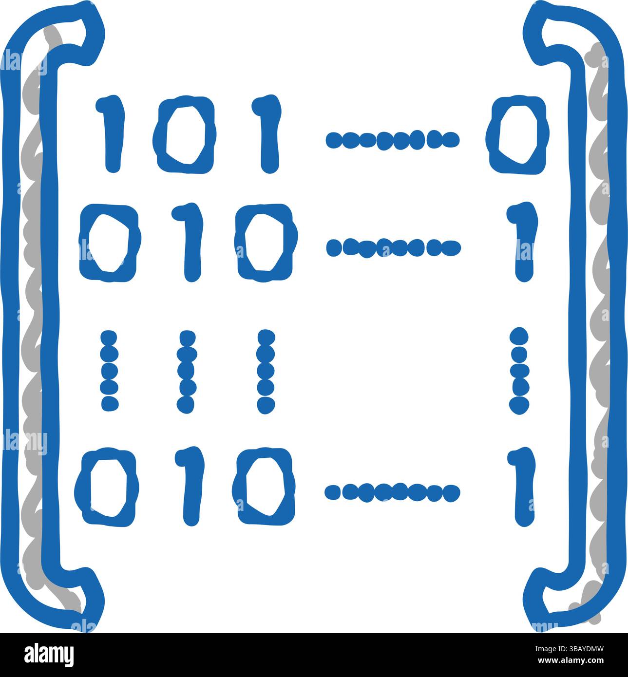 matrice math science education icon doodle illustration Stock Vector ...