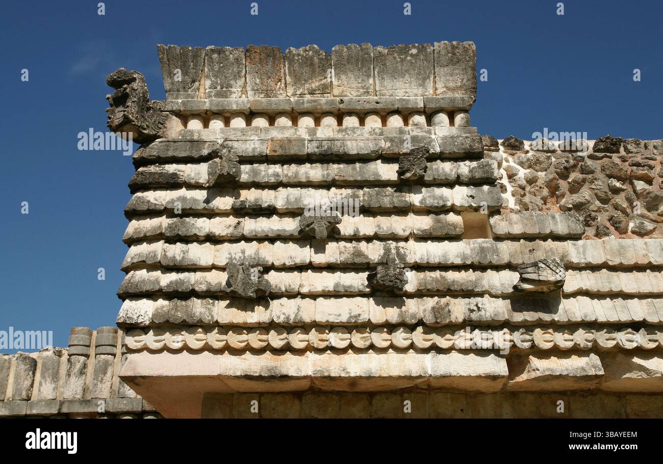 Mexico. Yucatan. Uxmal city. Puuc style. The Quadrangle of the Bird ...