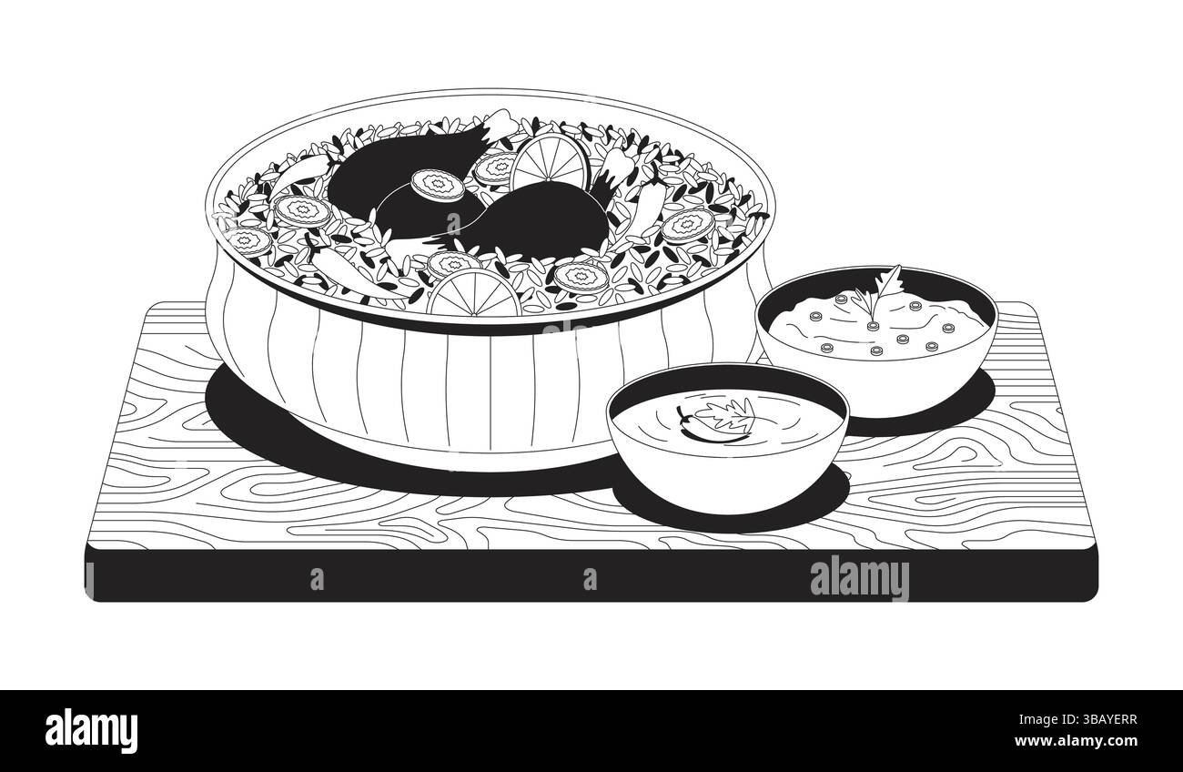 Pilaf chicken Stock Vector Images - Alamy
