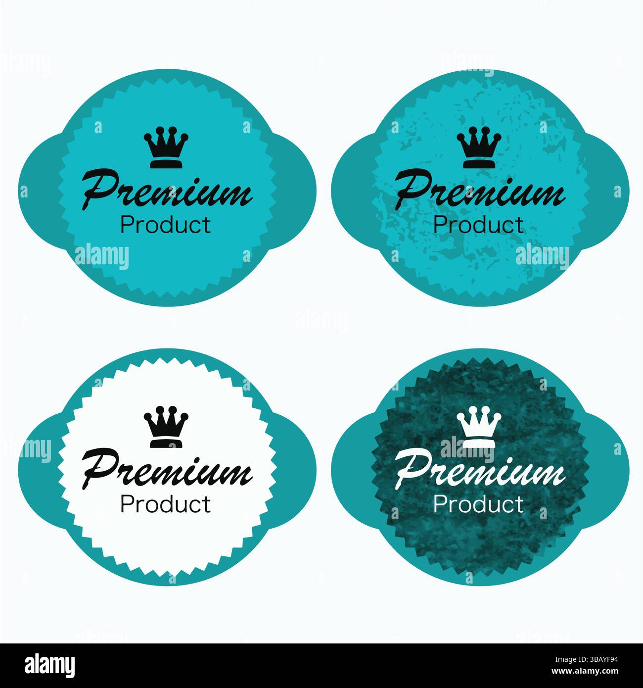 Premium Product Badge with Crown – Premium Laurel Award Icon Logo ...