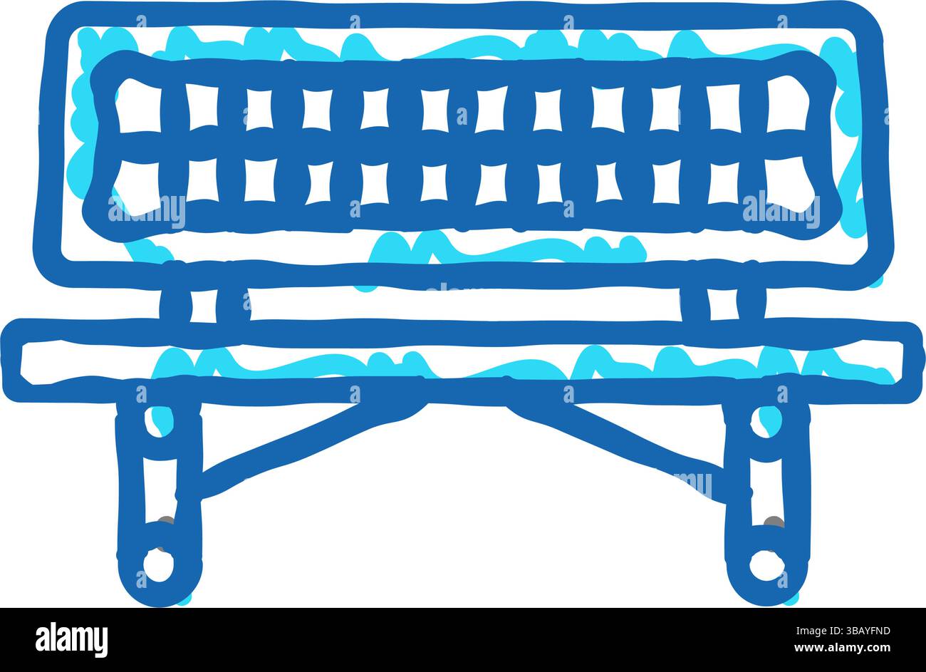 bench playground park kid play icon doodle illustration Stock Vector ...