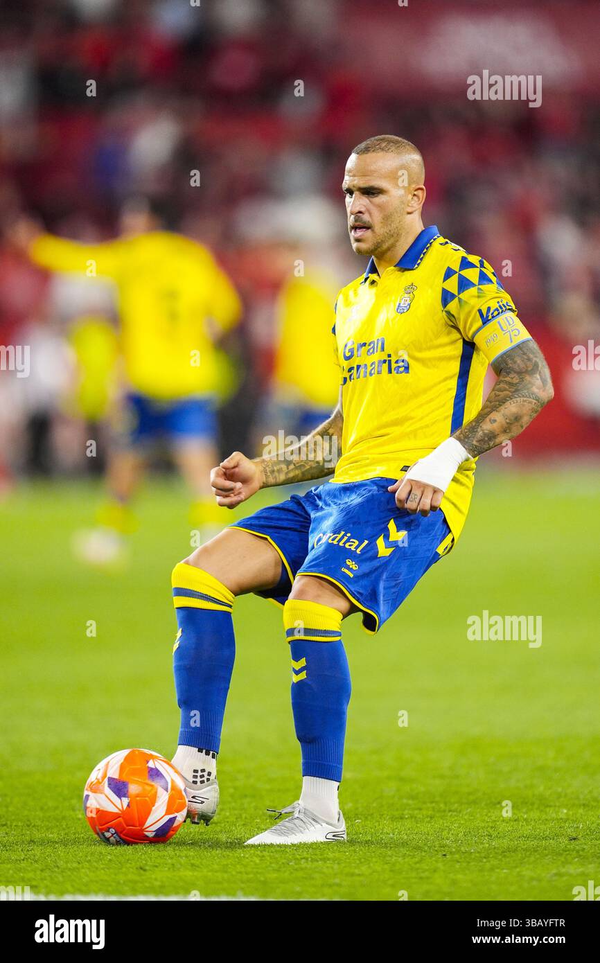 Sandro Ramirez of UD Las Palmas during the Spanish championship La Liga ...