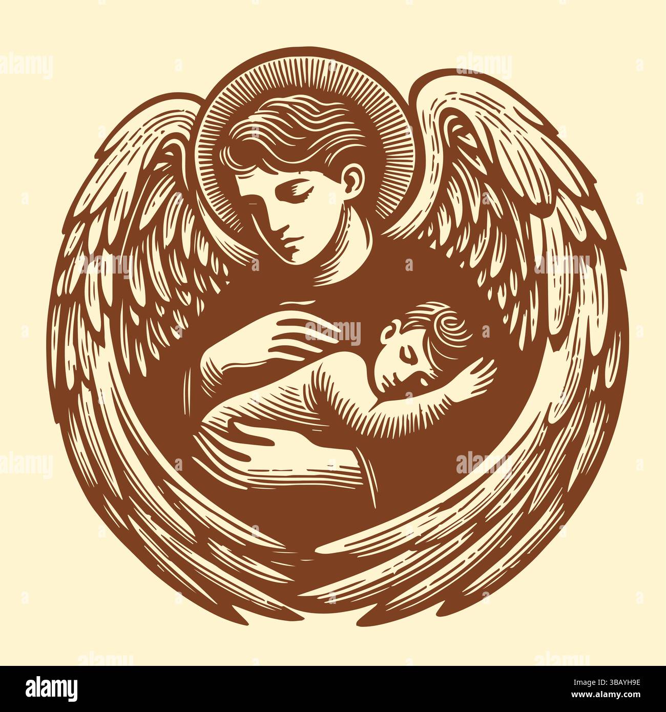 Guardian angel protecting child hi-res stock photography and images - Alamy