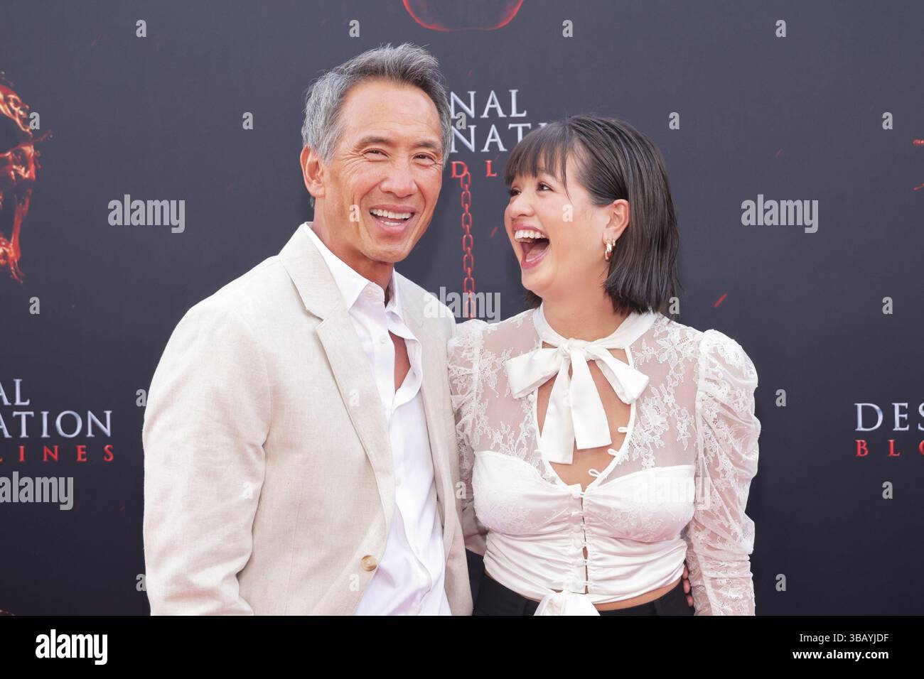 Los Angeles, USA. 13th May, 2025. Tinpo Lee and Peyton Elizabeth Lee ...