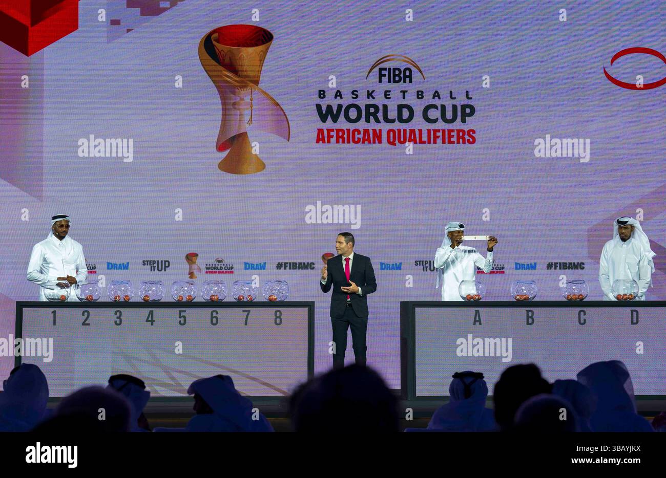 Doha, Qatar. 13th May, 2025. FIBA Global Ambassador and American former ...