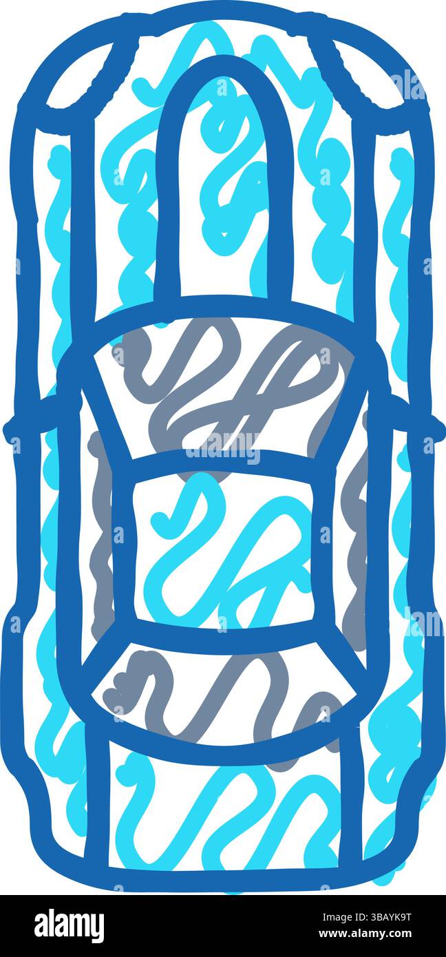 engine car top view icon doodle illustration Stock Vector Image & Art ...