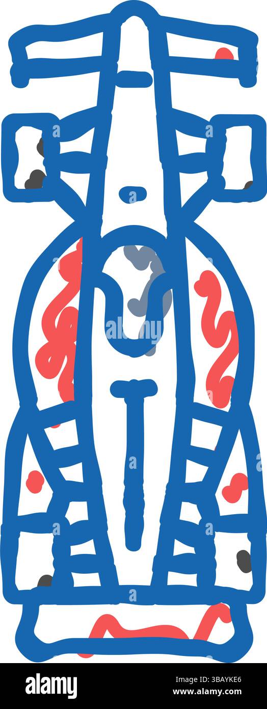 success car top view icon doodle illustration Stock Vector Image & Art ...