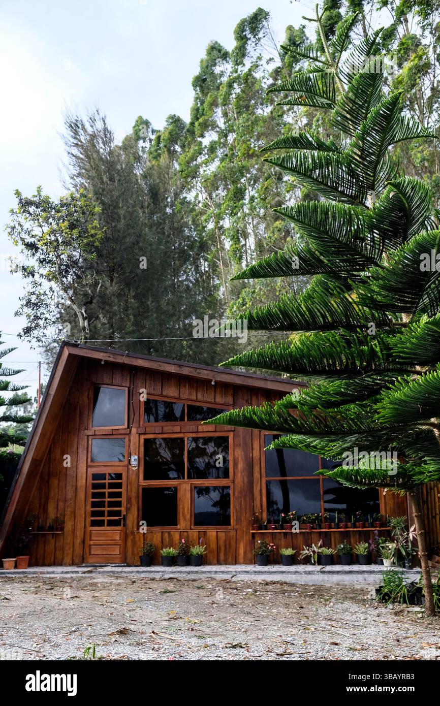 Beautiful Kayu Putih Villa view in Alahan Panjang Stock Photo - Alamy
