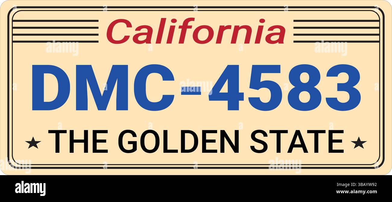 Vehicle identification registration number plate state plate Stock ...