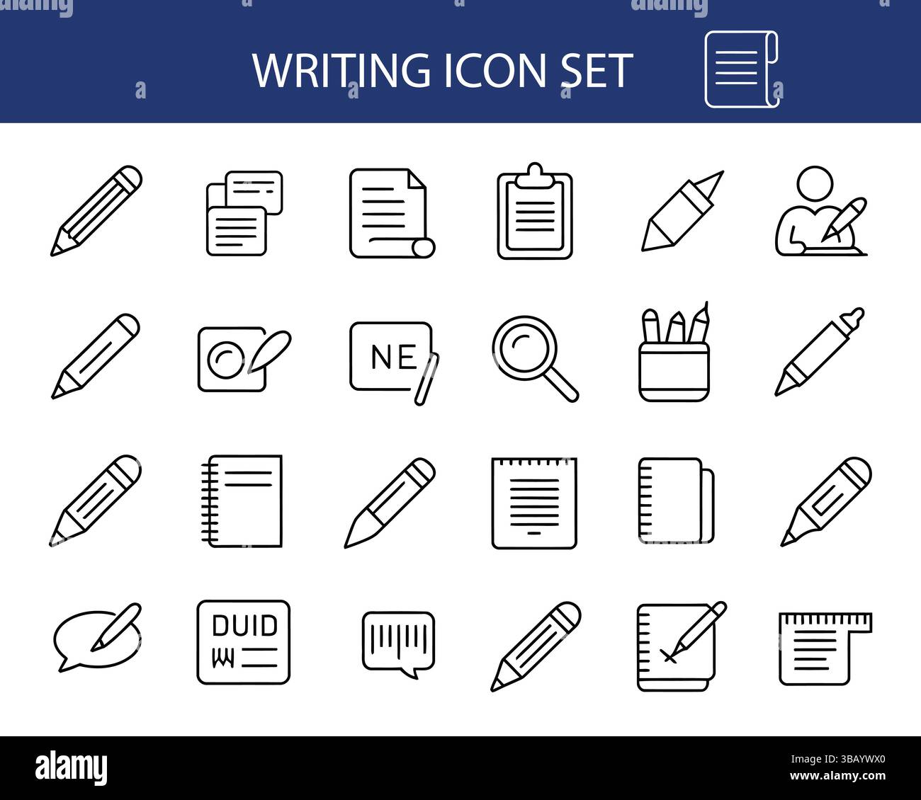 Productivity kit icons hi-res stock photography and images - Alamy