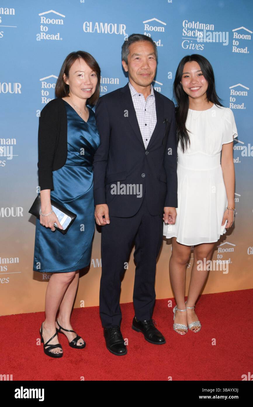 New York, USA. 13th May, 2025. Amy Wong, Calvin Chin and Allison Chin ...