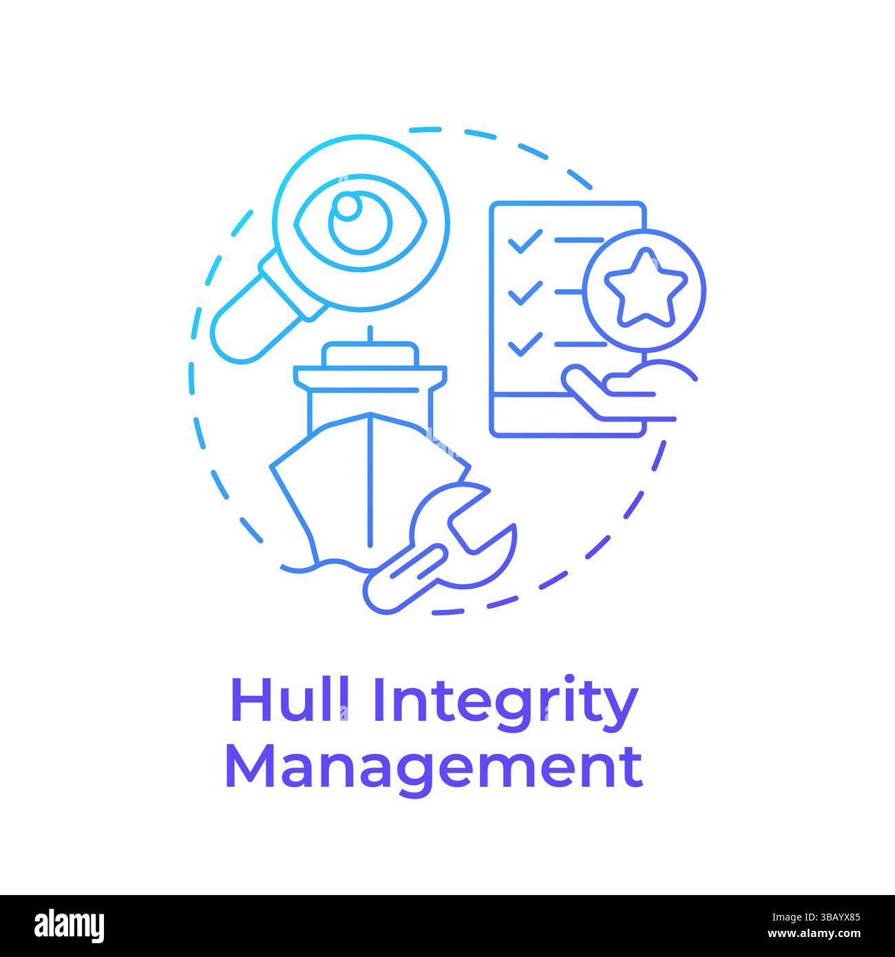 Vessel with blue hull Cut Out Stock Images & Pictures - Alamy