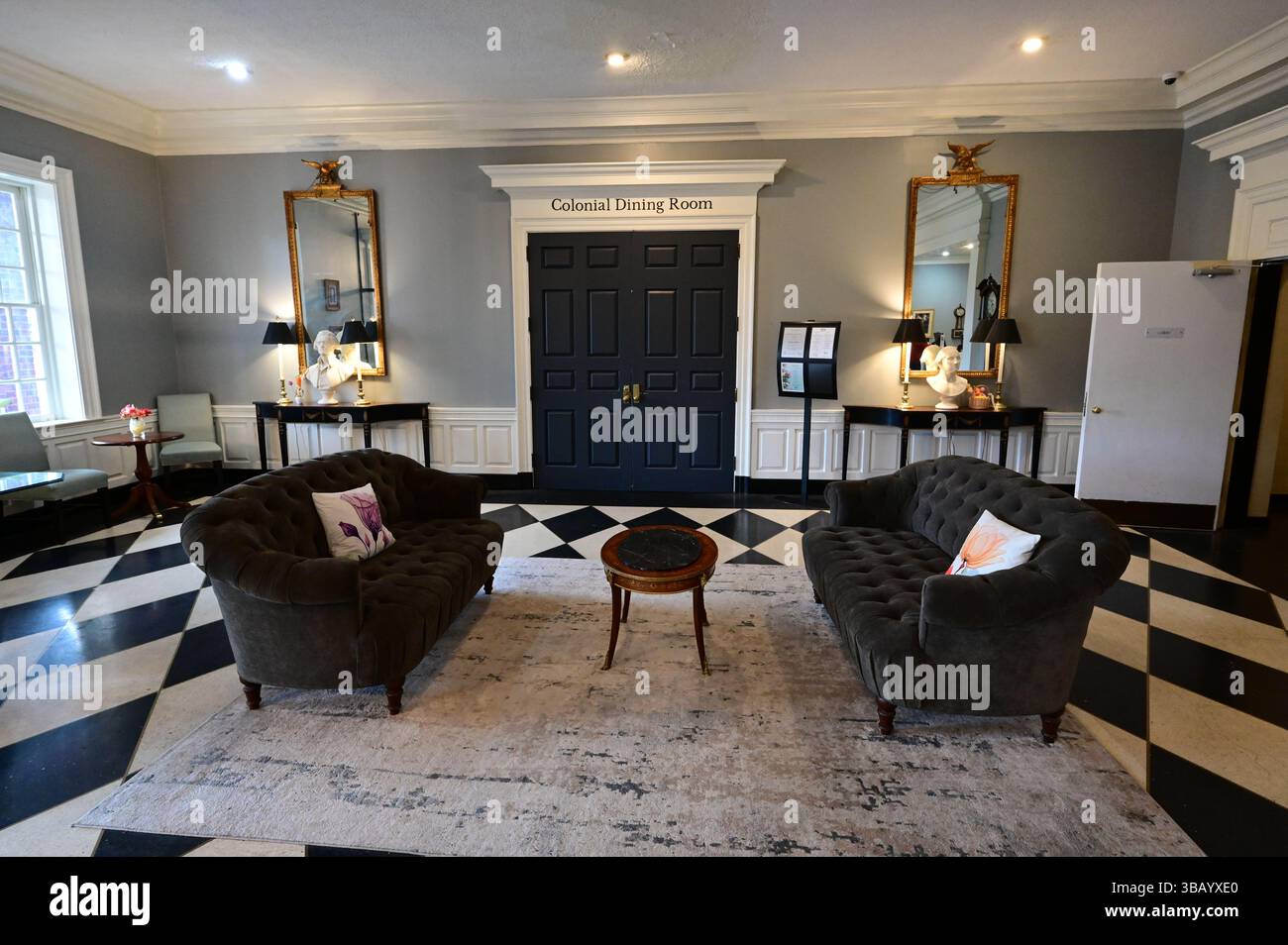 Hotel Entrance Foyer of the Natural Bridge Hotel at Natural Bridge in ...