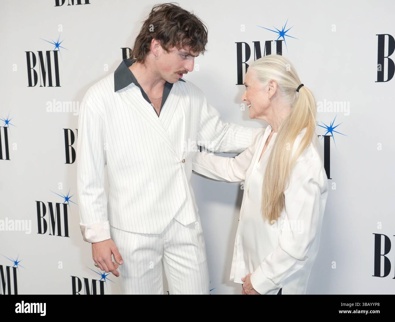 Los Angeles, USA. 13th May, 2025. (L-R) Benson Boone and Barbara Cane ...