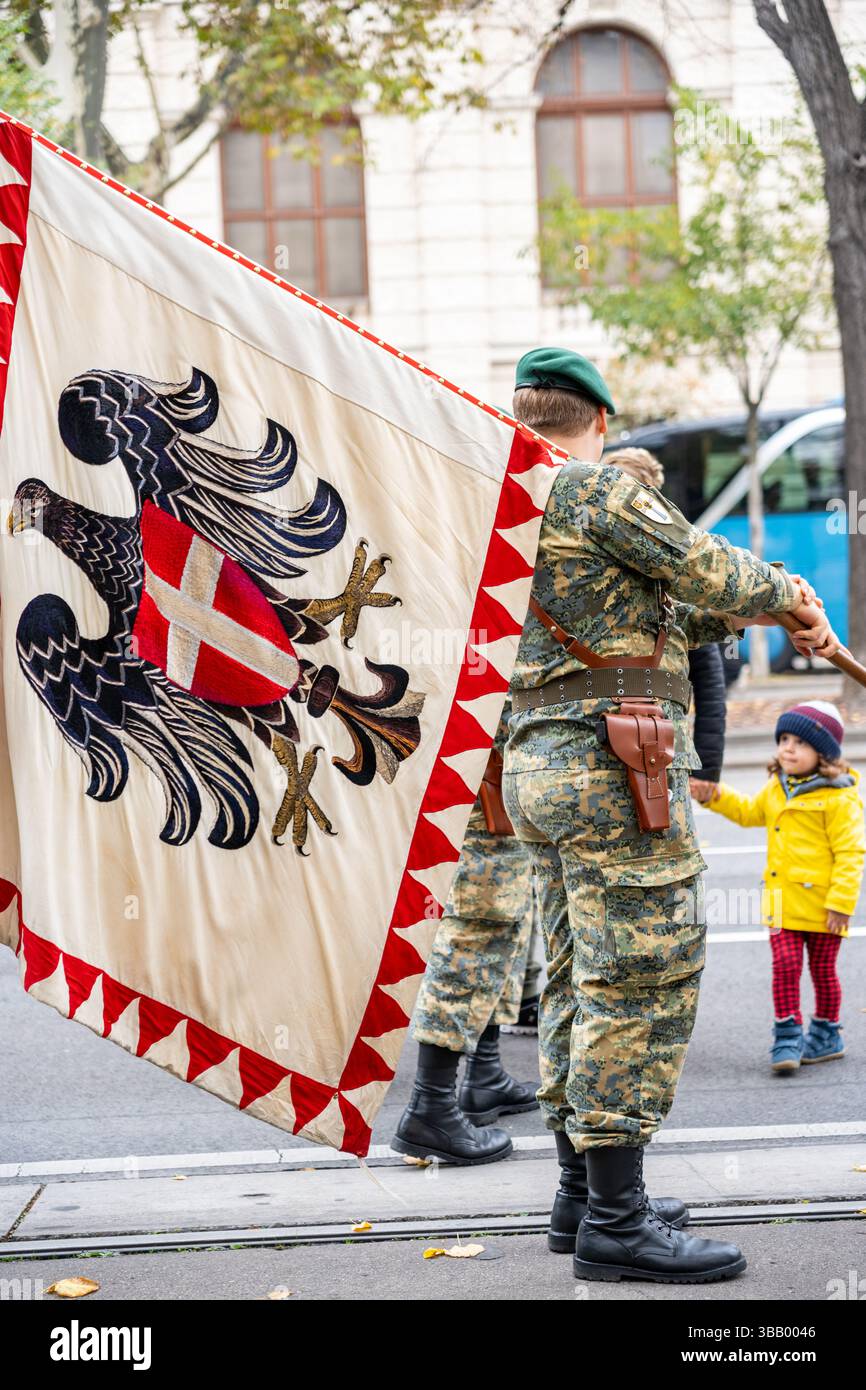 Austrian National Day celebration at Hofburg Palace with military ...
