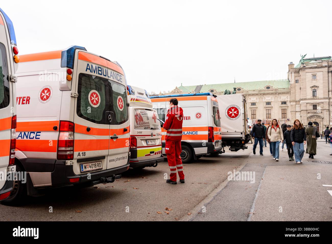 Austrian National Day celebration at Hofburg Palace with military ...