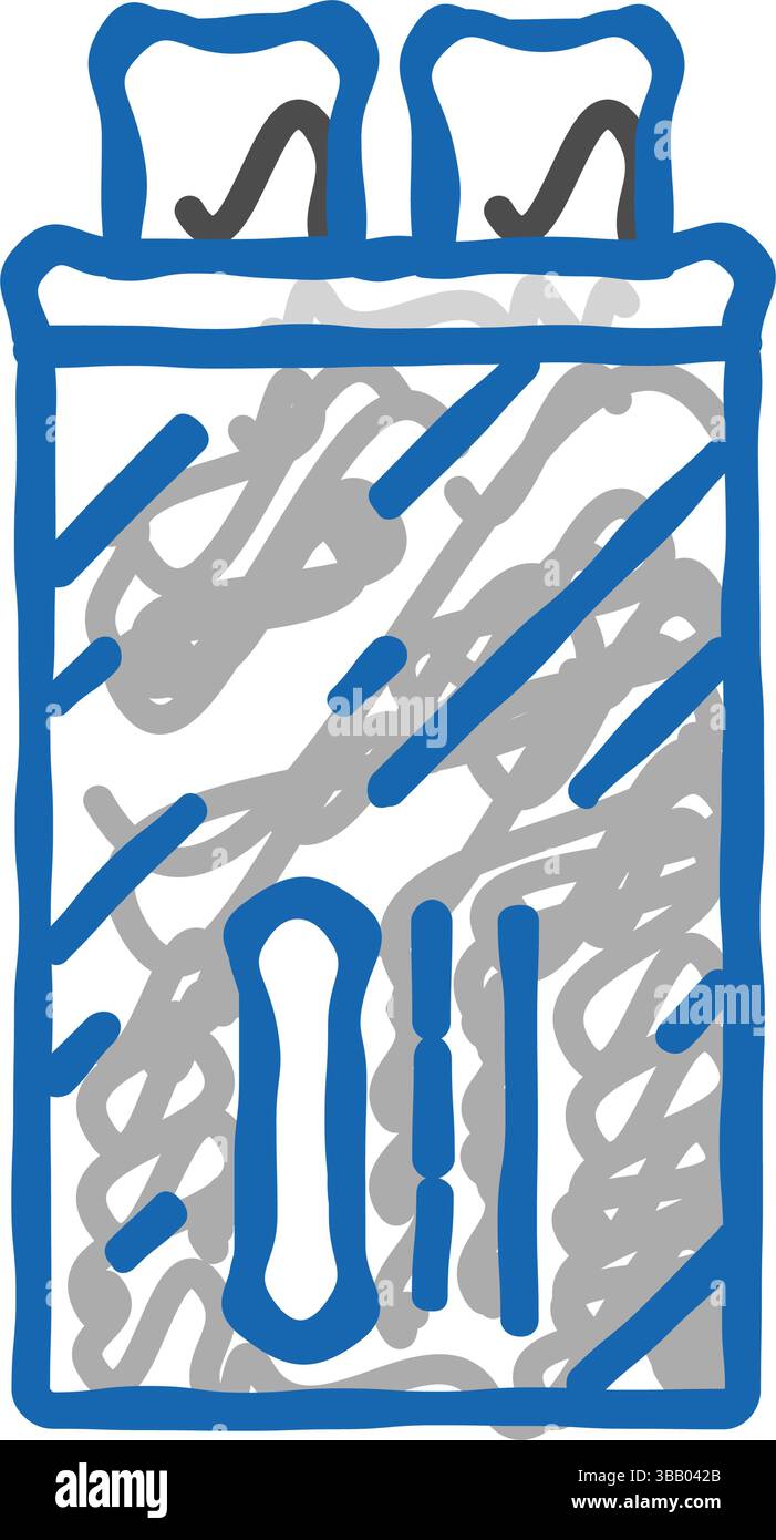 ceramic capacitor electronic component icon doodle illustration Stock ...