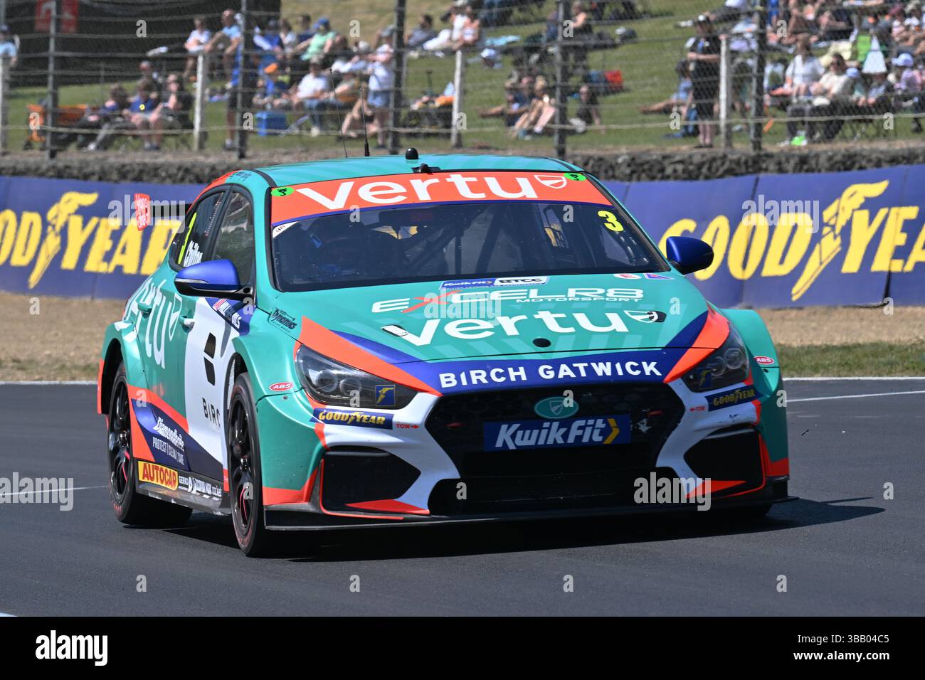 Tom Chilton, Hyundai i30N, Team Vertu, 2025 Kwik Fit BTCC Rounds 4, 5 and 6 of the BTCC, British ...