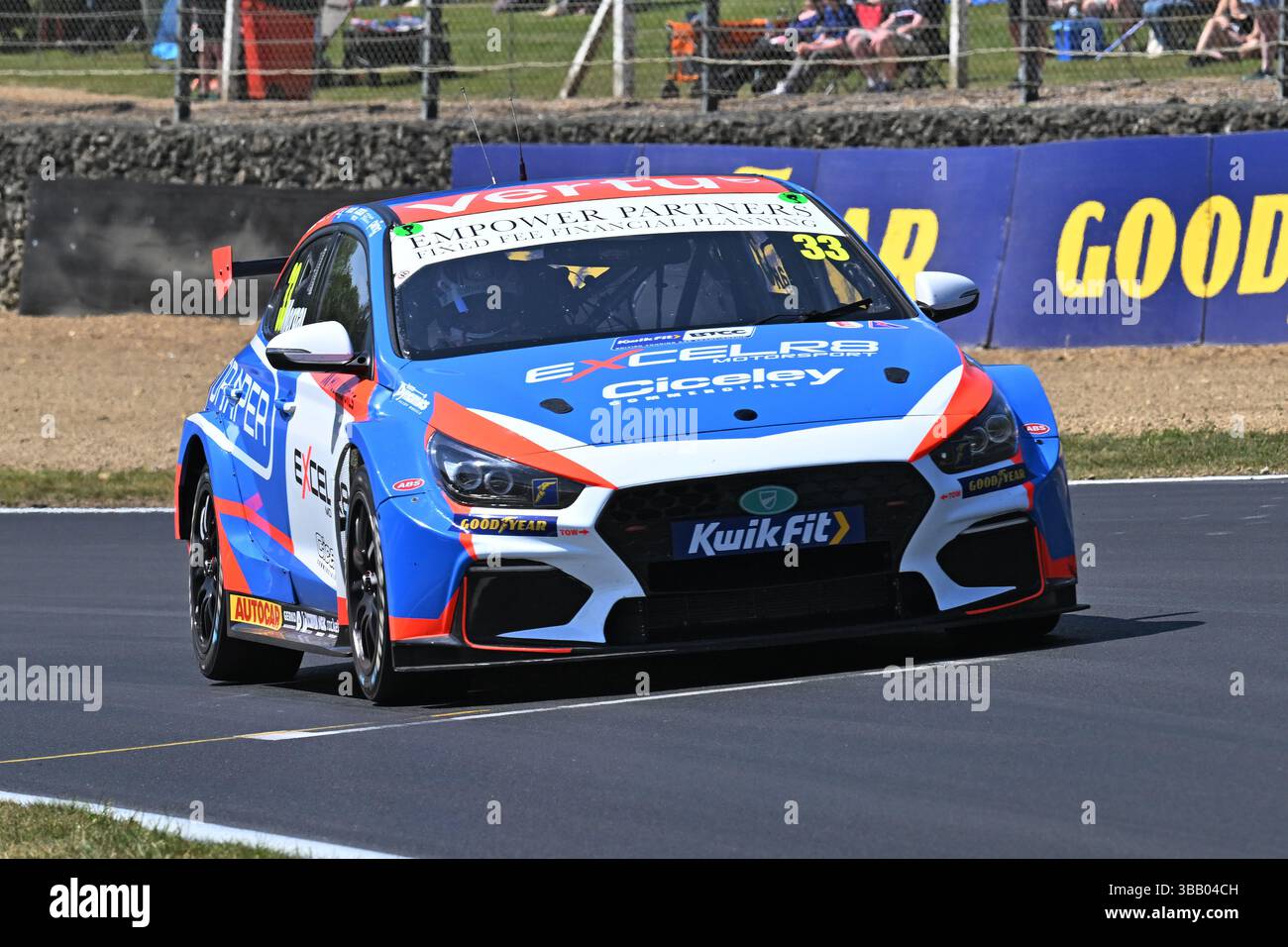 Adam Morgan, Hyundai i30N, Team Vertu, 2025 Kwik Fit BTCC Rounds 4, 5 and 6 of the BTCC, British ...