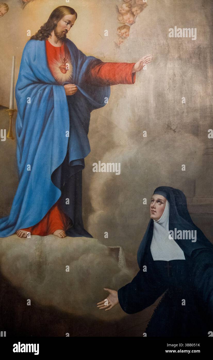 Lectoure, France - 05-01-2025: Painting (19th century) of Vision of ...