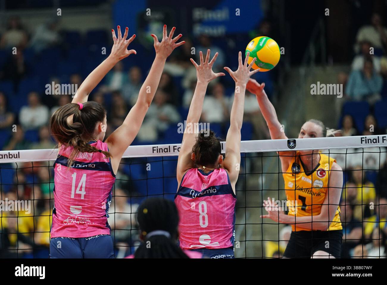 ISTANBUL, TURKIYE - MAY 04, 2025: Hena Kurtagic and Alessia Orro in ...
