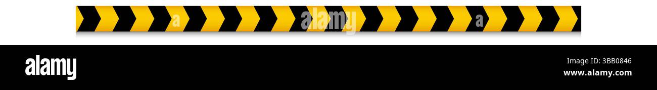 High-quality caution tape with black and yellow chevron pattern ...