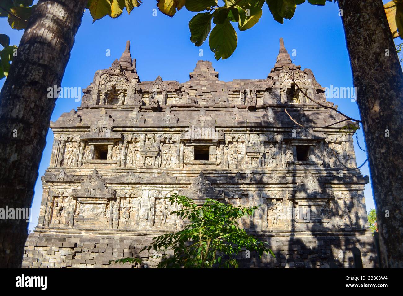 Candi Sari, an 8th-century Buddhist monastery in Java, built as a two ...