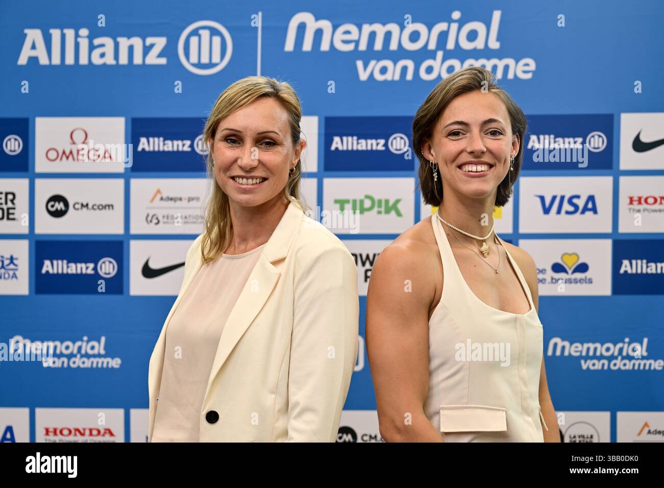 Brussels, Belgium. 14th May, 2025. Former Belgian Athlete Kim Gevaert ...