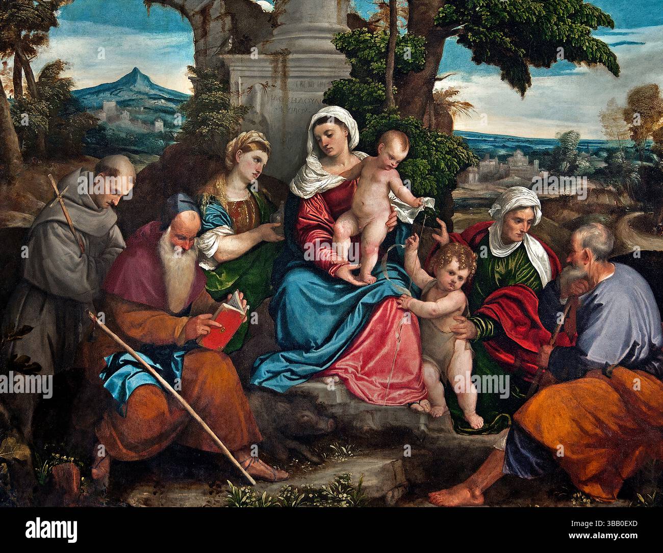 Holy Family Saints Francis Anthony Magdalene John the Baptist Elizabeth ...