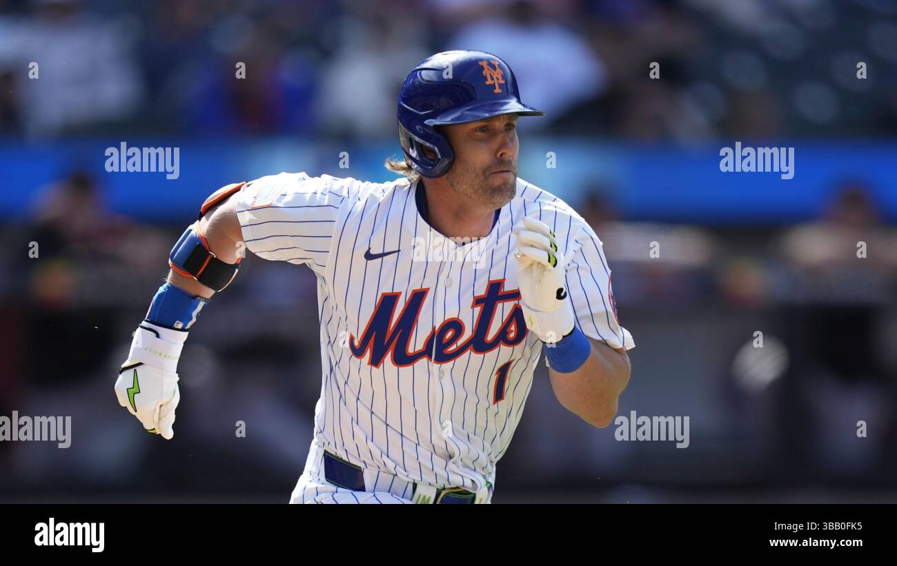 New York Mets' Jeff McNeil during the ninth inning of a baseball game ...