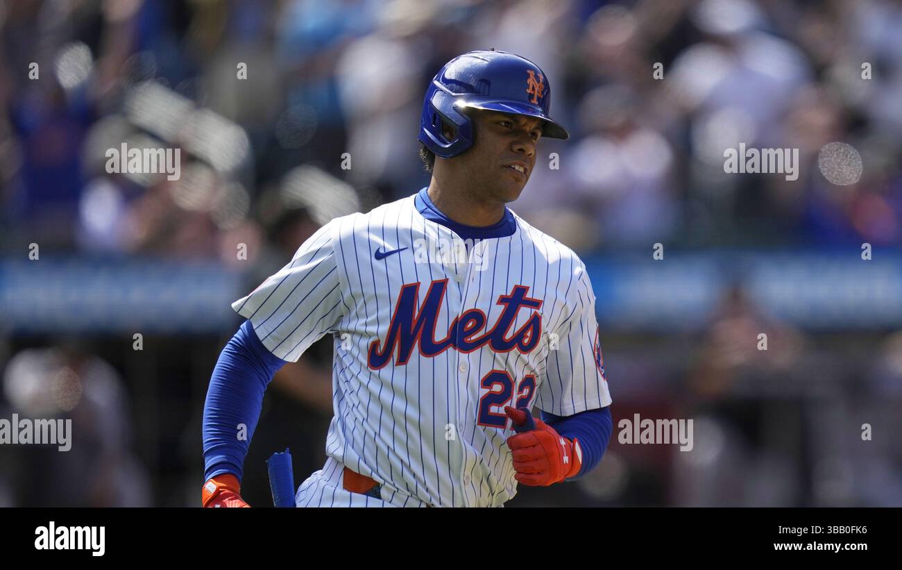 New York Mets' Juan Soto during the sixth inning of a baseball game ...