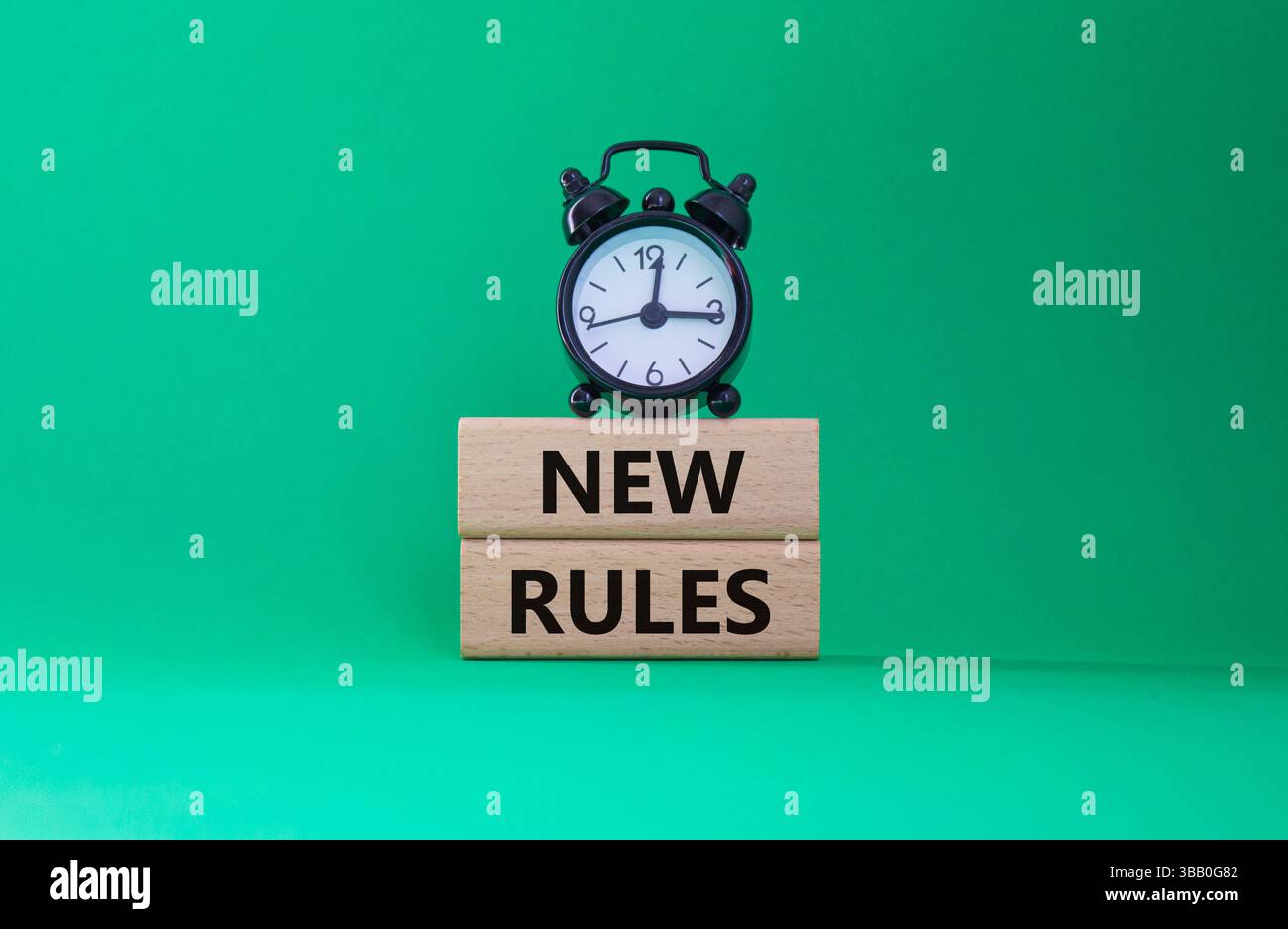 New rules symbol. Concept word New rules on wooden blocks. Beautiful ...