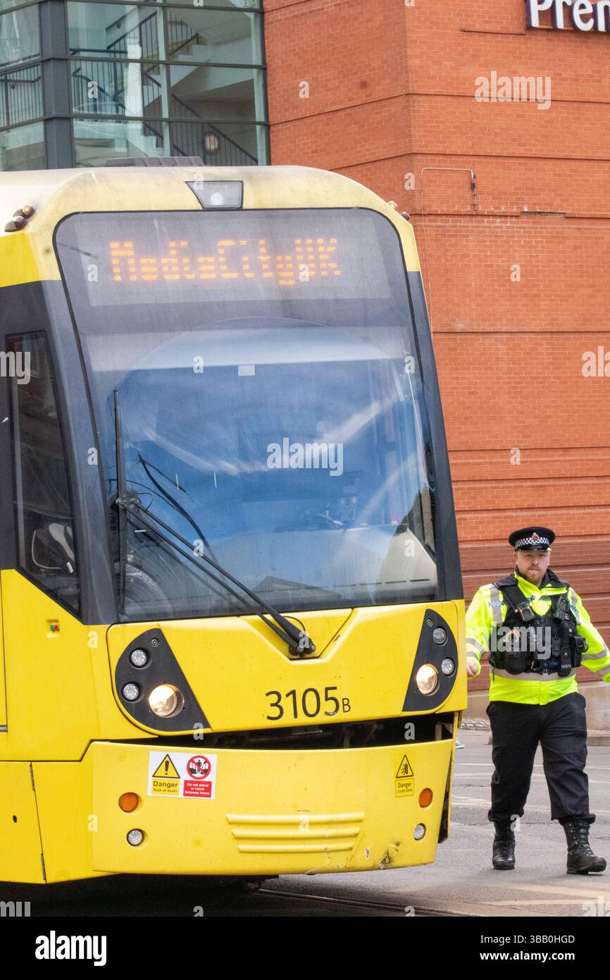 Tram crash manchester hi-res stock photography and images - Alamy