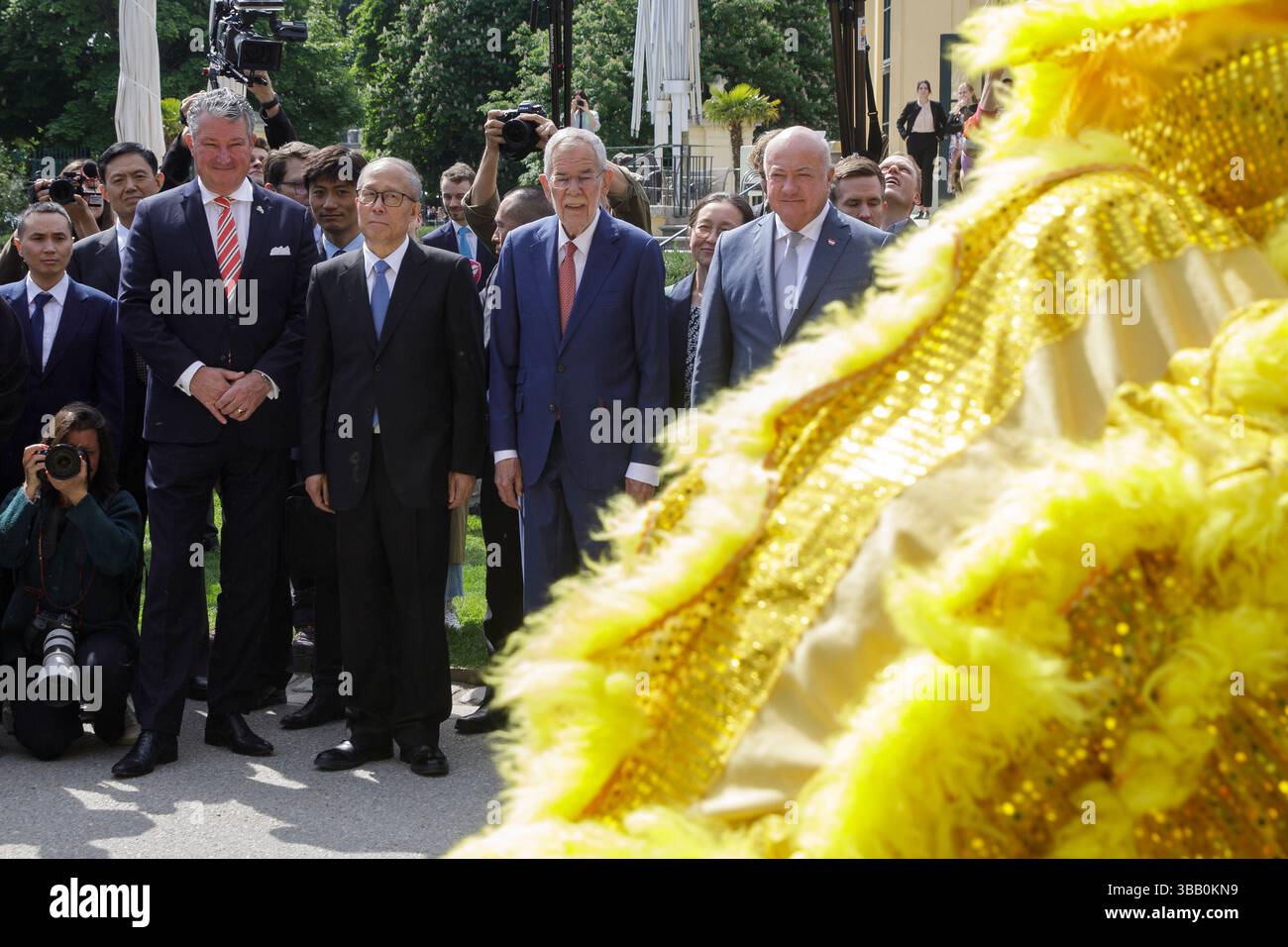Vienna, Austria. 14th May, 2025. AUSTRIA; VIENNA; 20250514; L-R ...