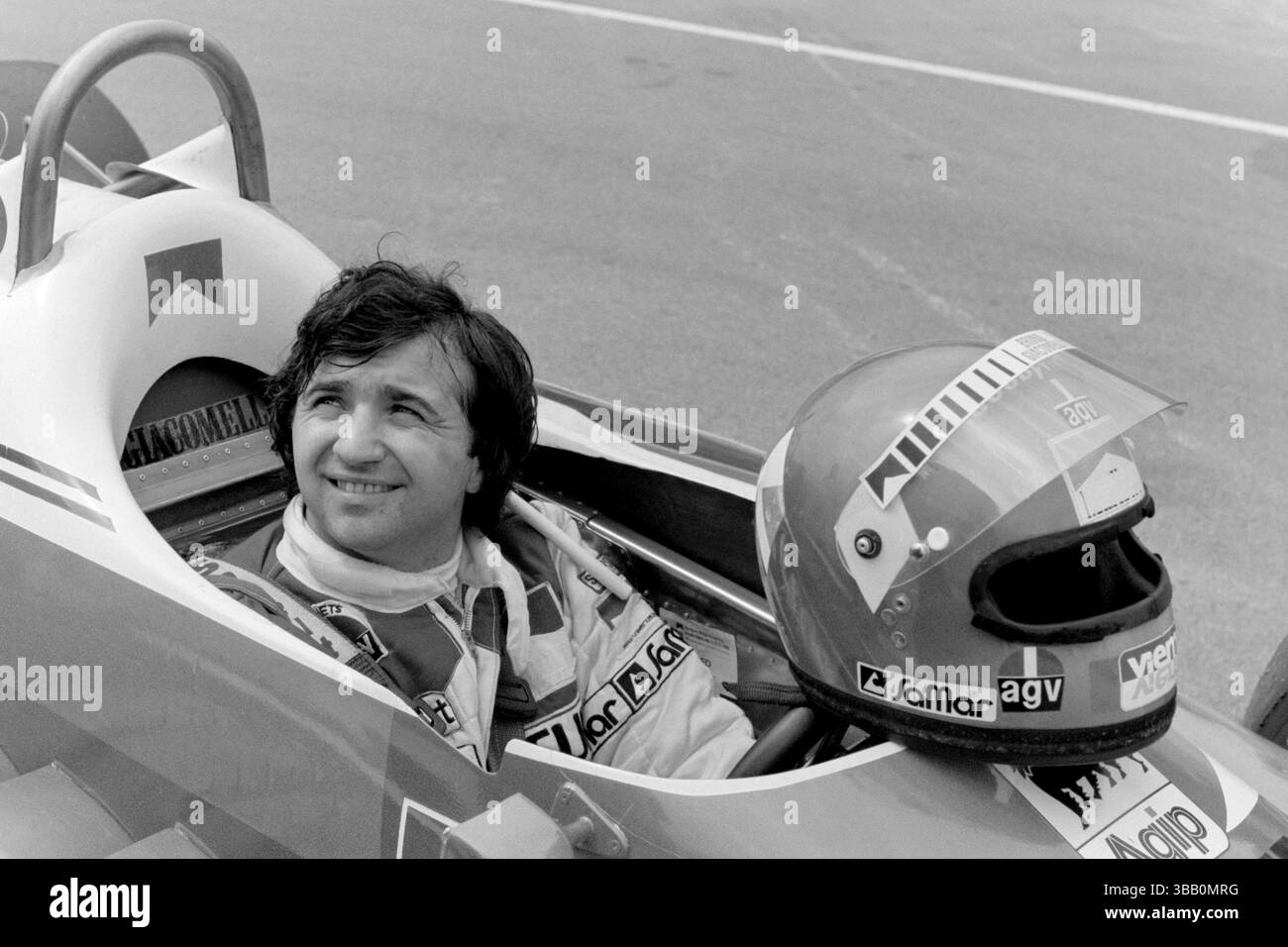 Bruno Giacomelli at the 1980 British Grand Prix at the Brands Hatch ...